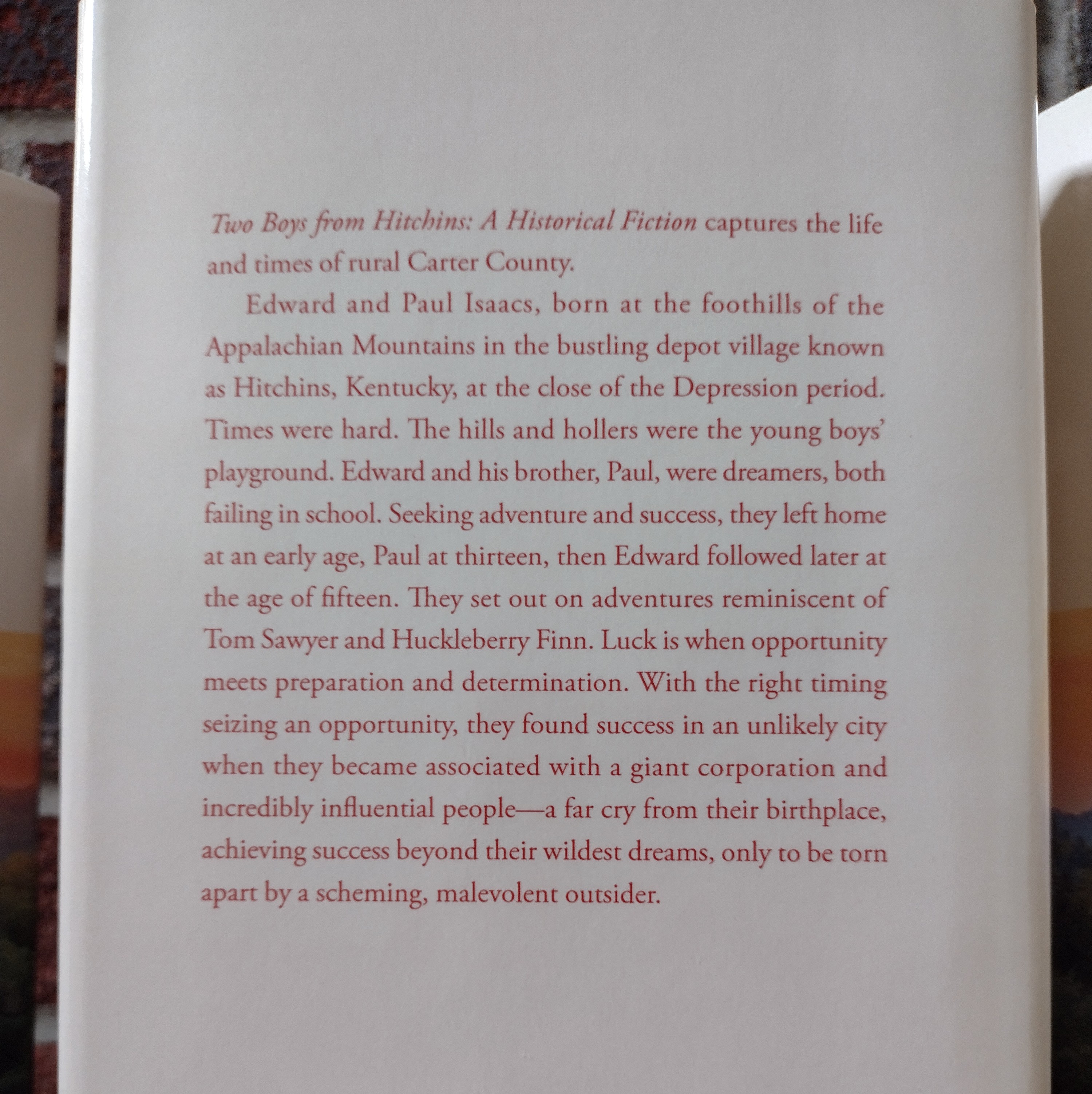 Edward Isaacs – Historical Fiction